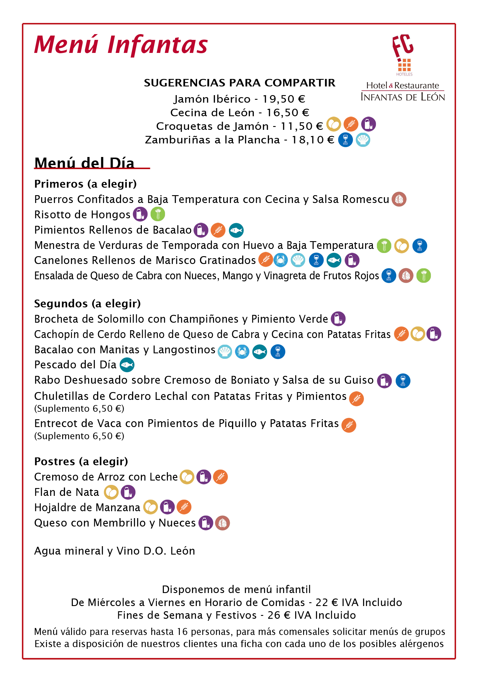 Traditional cuisine updated in the center of León of Hotel FC Infantas ...